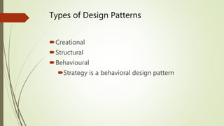 Strategy design pattern | PPTX