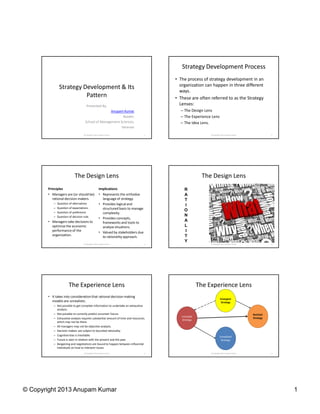 Strategy development patterns and process | PDF