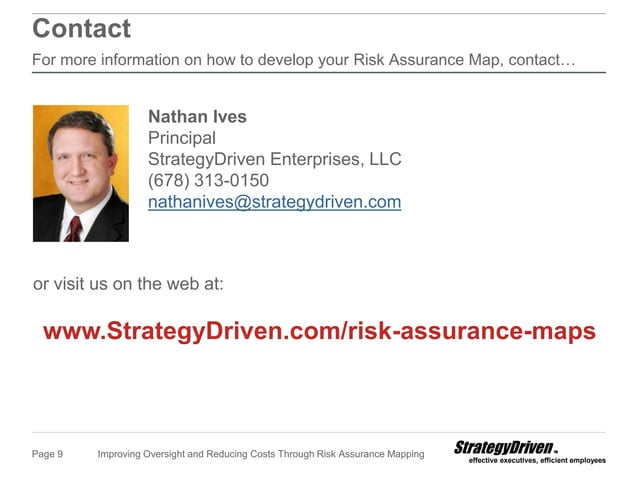 StrategyDriven Risk Assurance Mapping | PDF