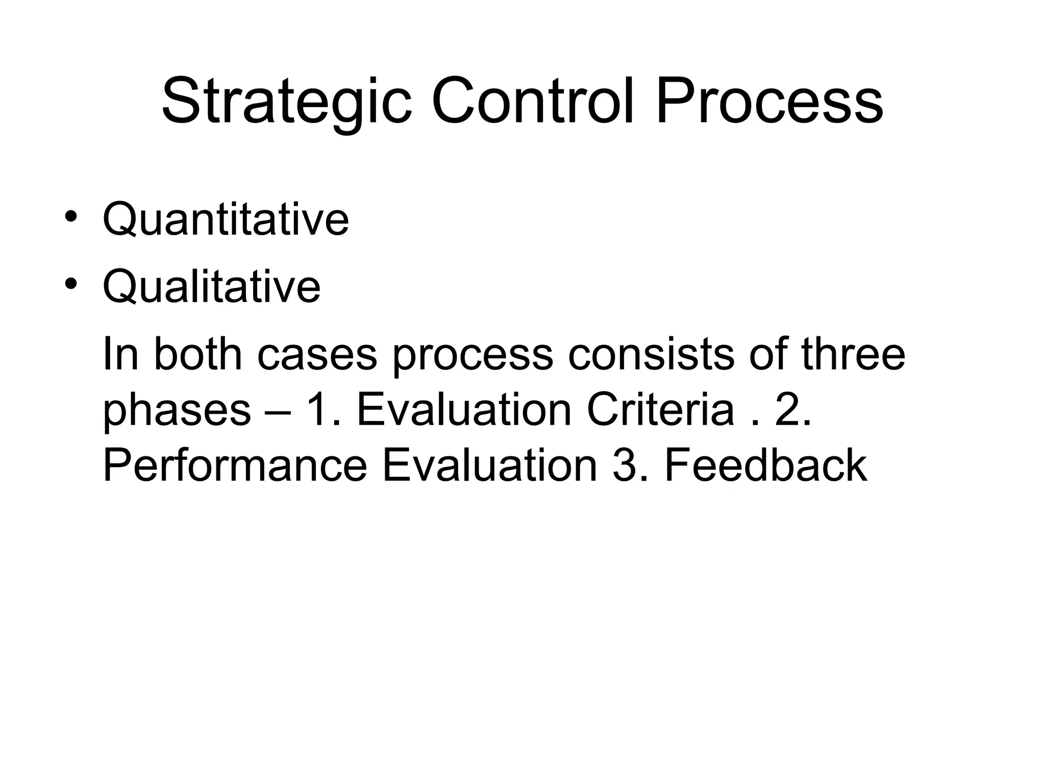 Strategy evaluation and control | PPT | Business Accounting & Finance ...