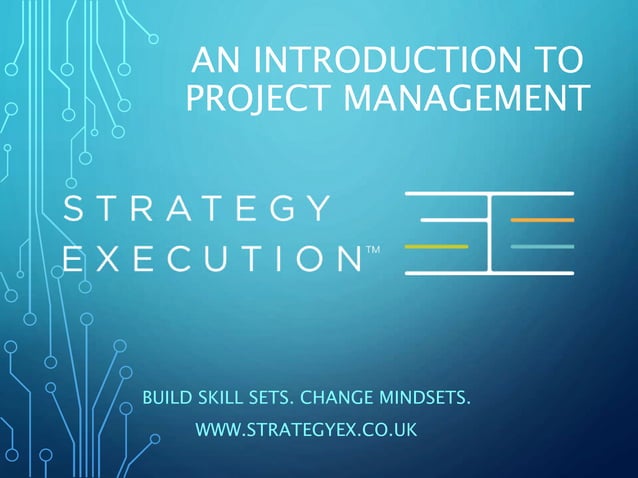 Strategy Execution - An Introduction to Project Management | PPT