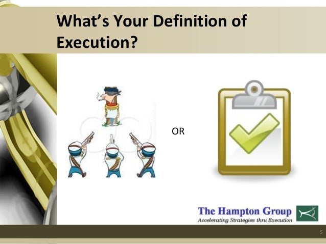 Overview of Strategy Execution Management - Vision without Execution