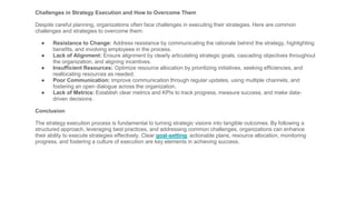 The Strategy Execution Process : Key Steps for Successful Implementation | PPTX