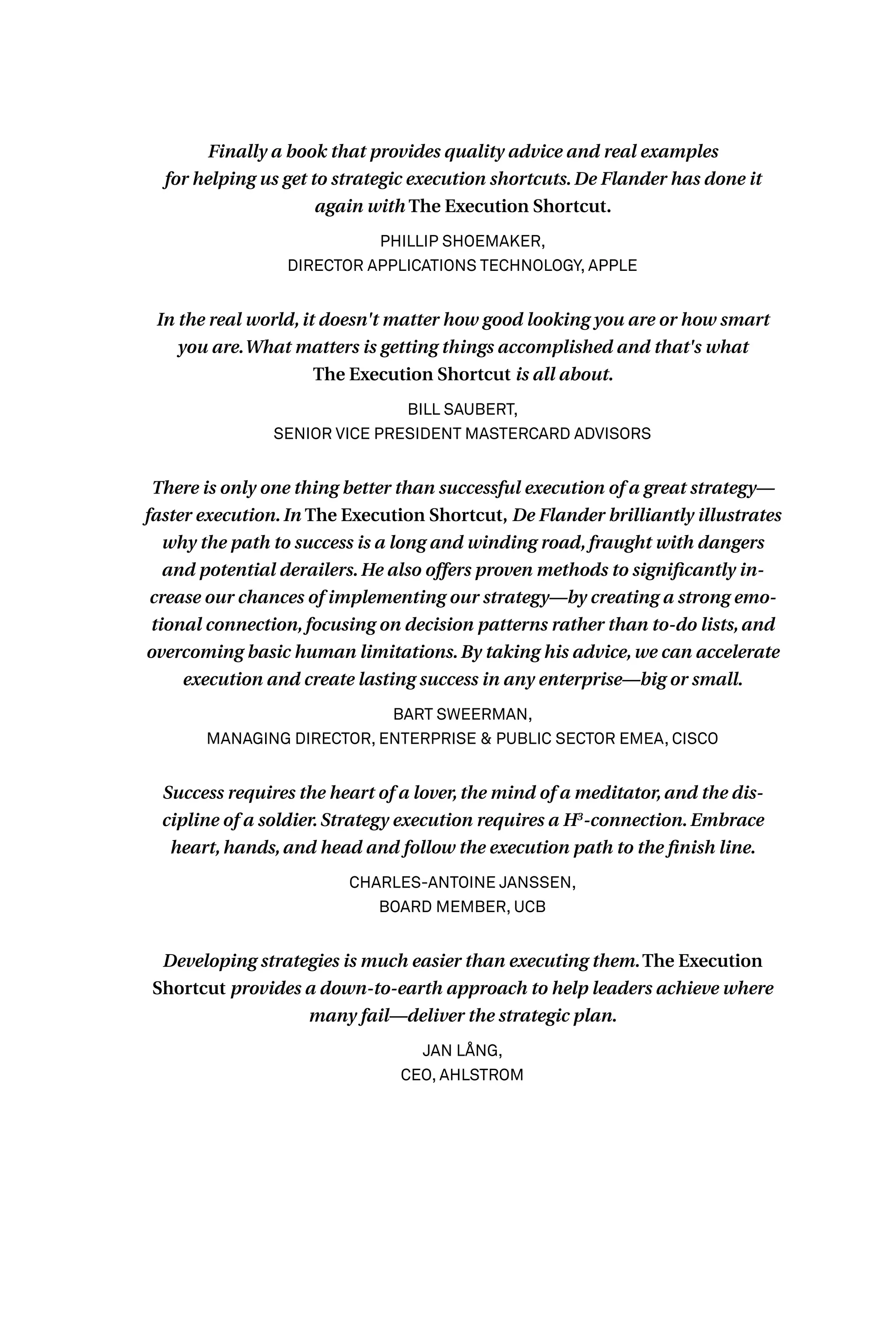 Strategy execution: The Execution Shortcut by Jeroen De Flander PDF | PDF