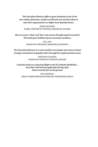 Strategy execution: The Execution Shortcut by Jeroen De Flander PDF | PDF