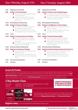 Strategy Execution Training 2018: Strategy Execution Master Class ...