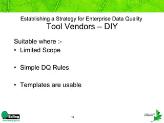 Strategy For Data Quality | PPT | Databases | Computer Software and Applications