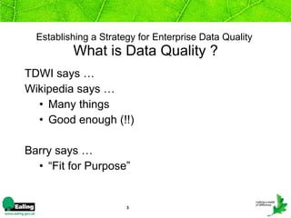 Strategy For Data Quality | PPT | Databases | Computer Software and Applications