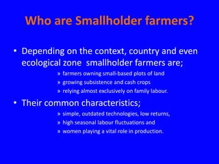 Strategy for increasing smallholder farmers | PPT