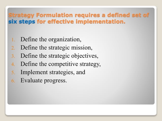 Strategy formulation | PPTX