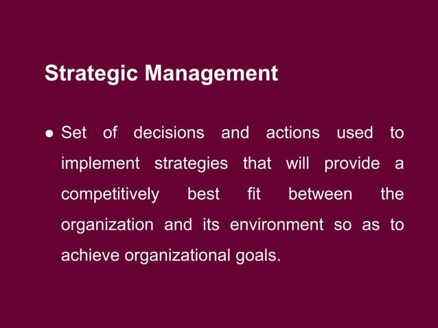 Strategy formulation and implementation | PPT