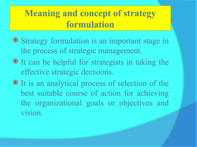 Strategy formulation and levels strategy formulation.pptx