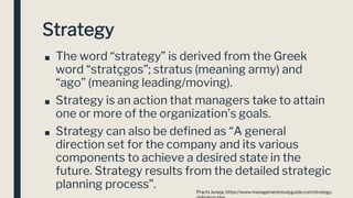Strategy and Target formulation | PPT