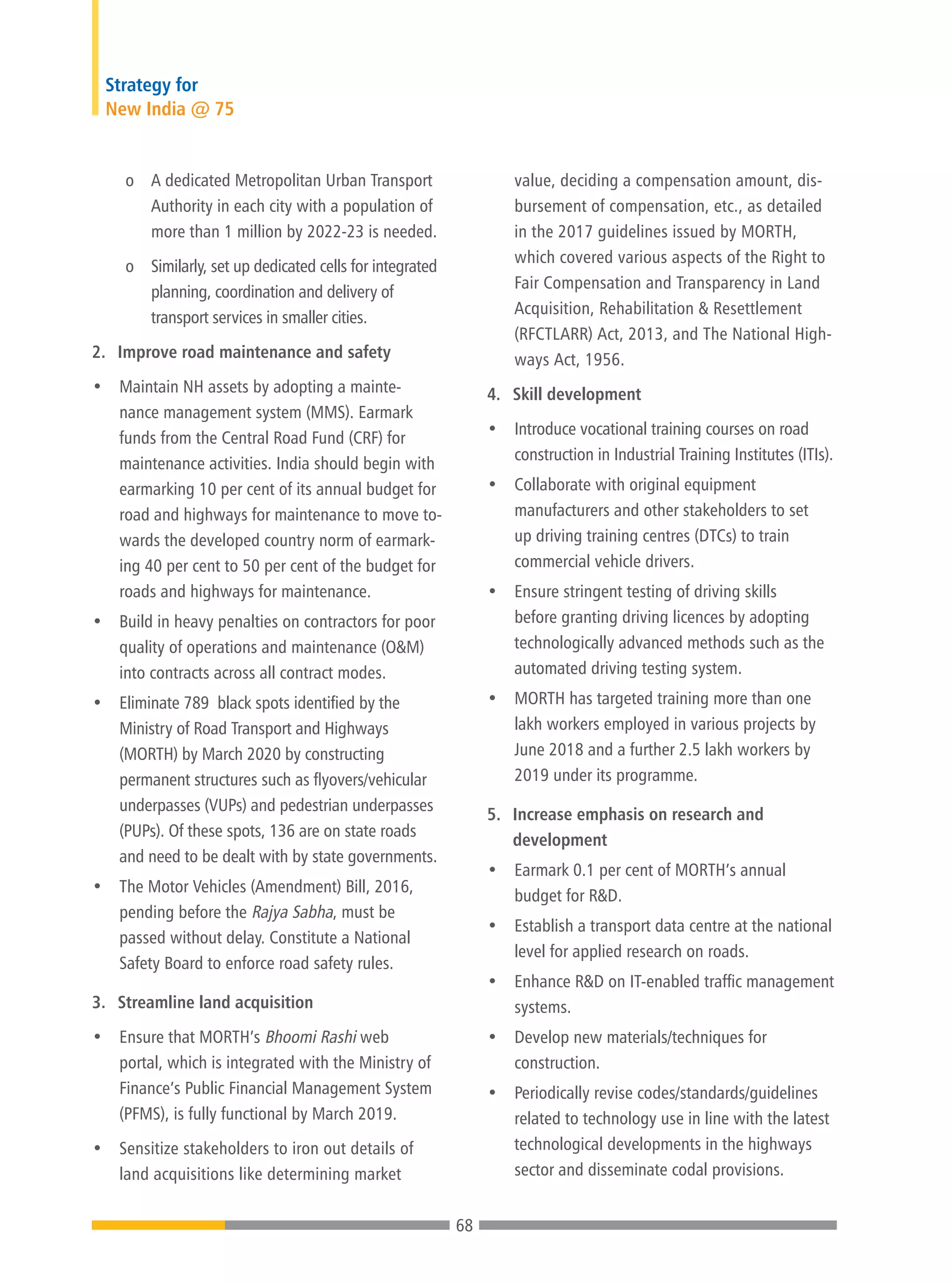 India at 75: Strategy for New India- Niti Aayog | PDF