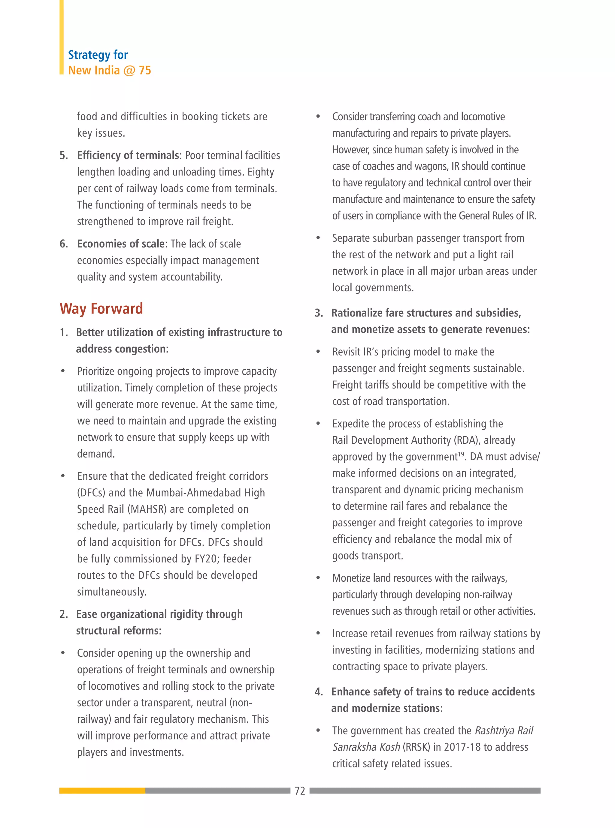 India at 75: Strategy for New India- Niti Aayog | PDF