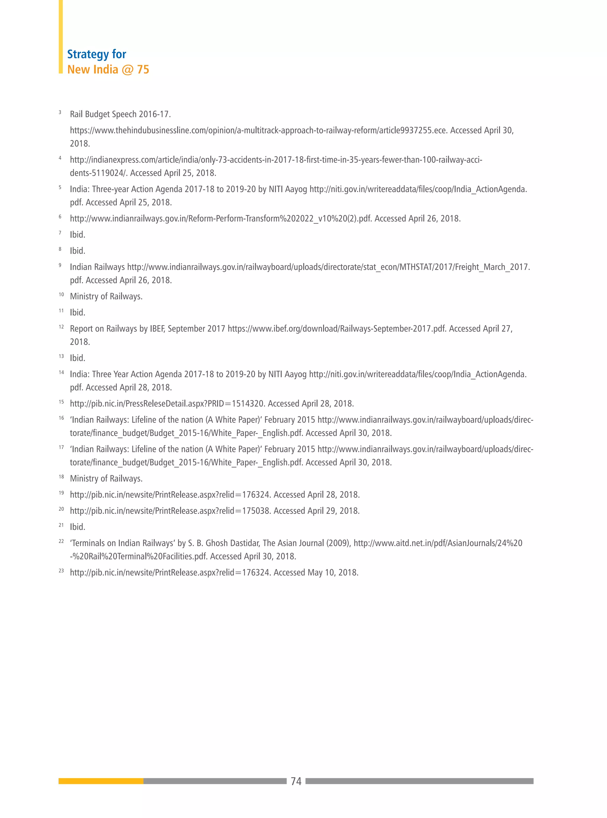 India at 75: Strategy for New India- Niti Aayog | PDF