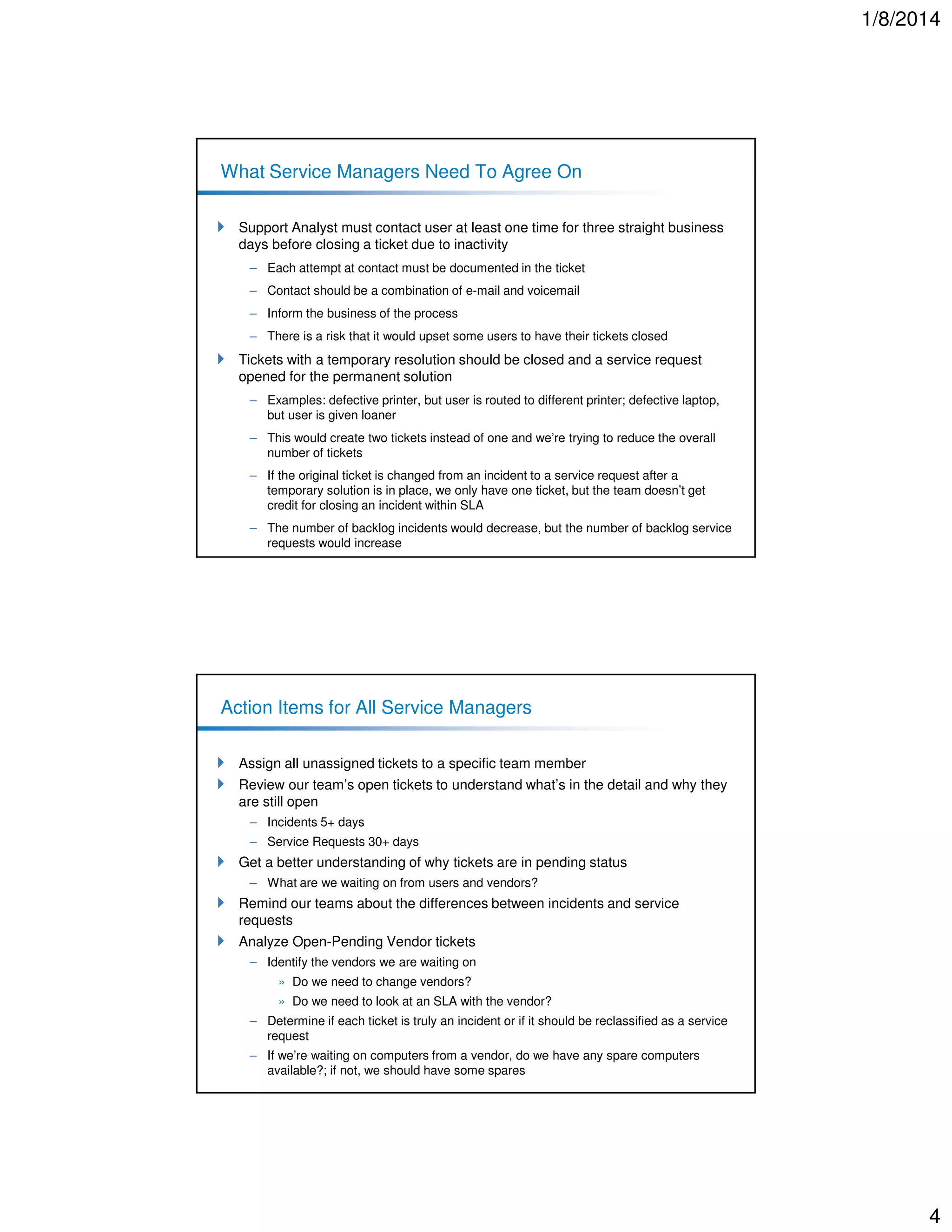Strategy for Reducing Ticket Backlog | PDF