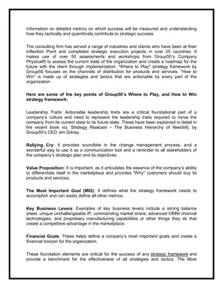 Your strategy needs a winning strategy framework to achieve the desired ...