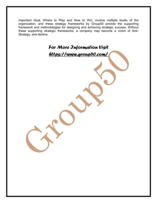 Your strategy needs a winning strategy framework to achieve the desired ...