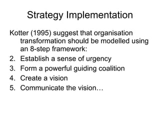 Strategy implementation | PPT