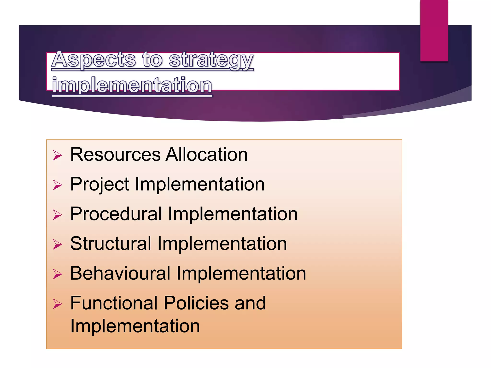 Strategy implementation | PPT | Free Download