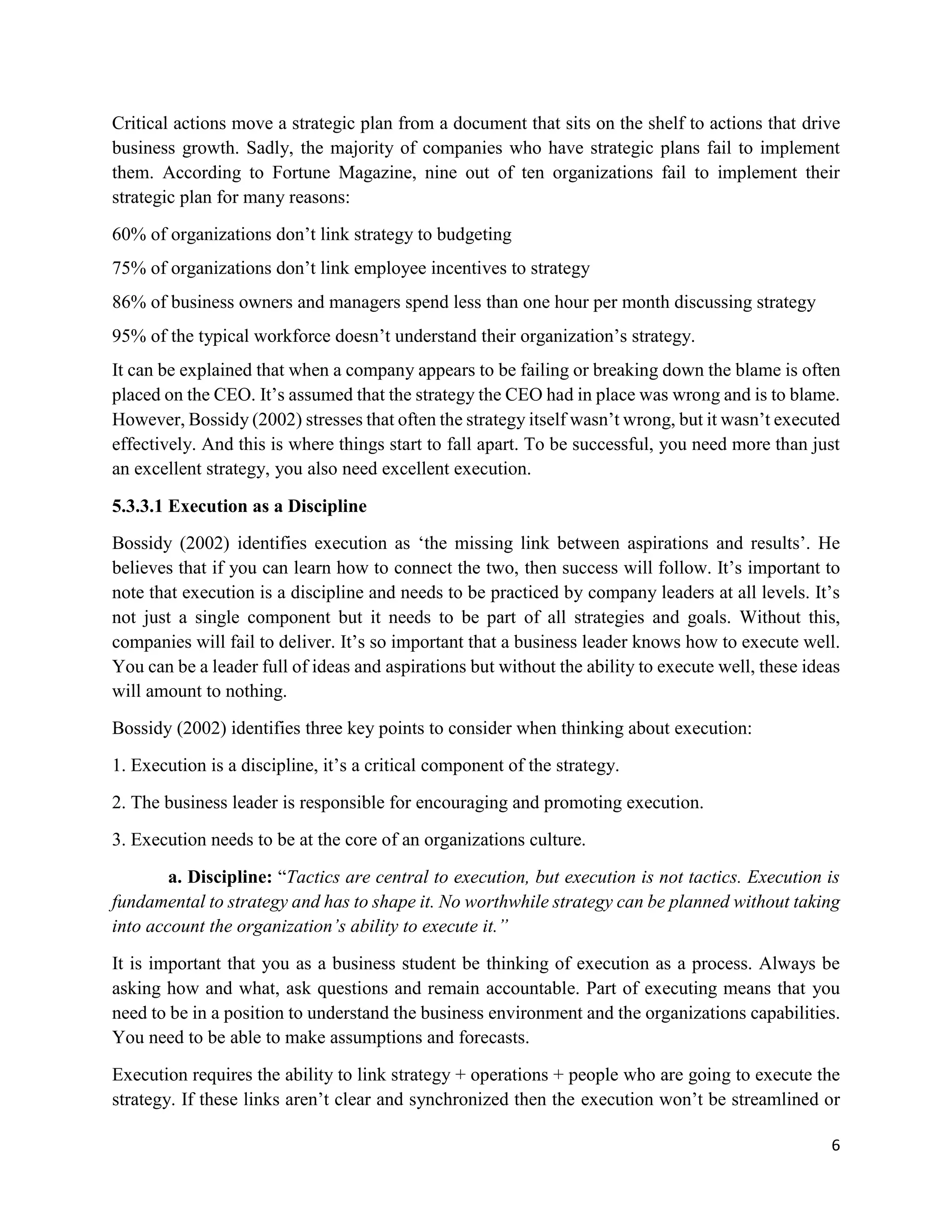 Strategy implementation / Execution | PDF