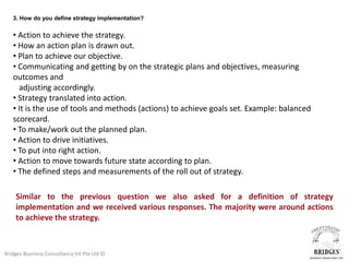 Strategy Implementation Survey Results 2012 | PPT