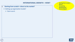 Strategy & International Growth - 3W | PPT