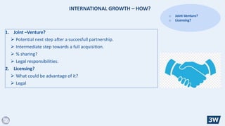 Strategy & International Growth - 3W | PPT
