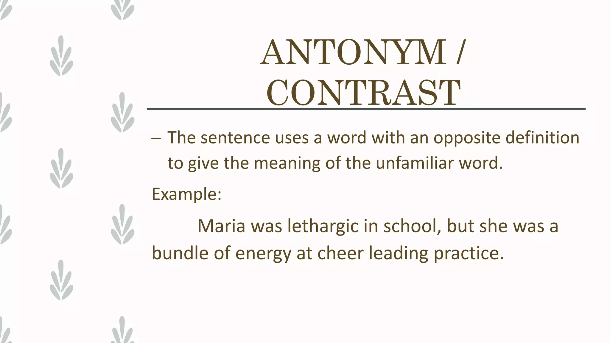 Strategy in unlocking unfamiliar words | PPTX