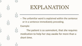 Strategy in unlocking unfamiliar words | PPTX