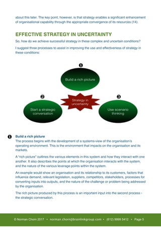 Strategy is alive and well... and living in UNCERTAINTY | PDF