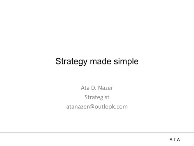 Strategy made simple | PPT