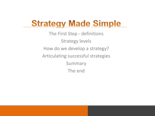 Strategy made simple | PPT