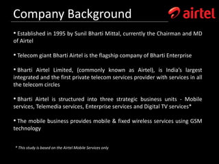 Strategy management airtel telecom | PPTX