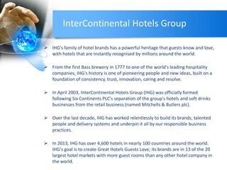 Strategy management case study ihg group | PPTX