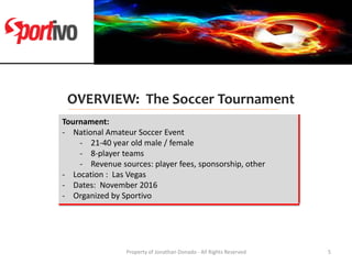 Strategy & Marketing Proposal - Sport Event (soccer) | PPT