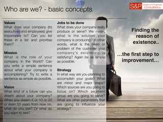 Operational Excellence and Organisational Mission Vision and Values ...