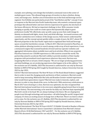 strategy model analysis for Ecosystem Analysis case study for Marriott.pdf