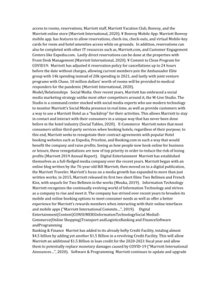 strategy model analysis for Ecosystem Analysis case study for Marriott.pdf