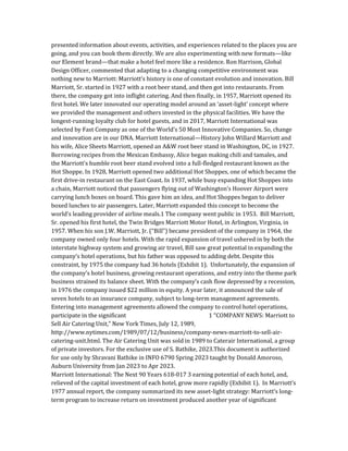 strategy model analysis for Ecosystem Analysis case study for Marriott.pdf