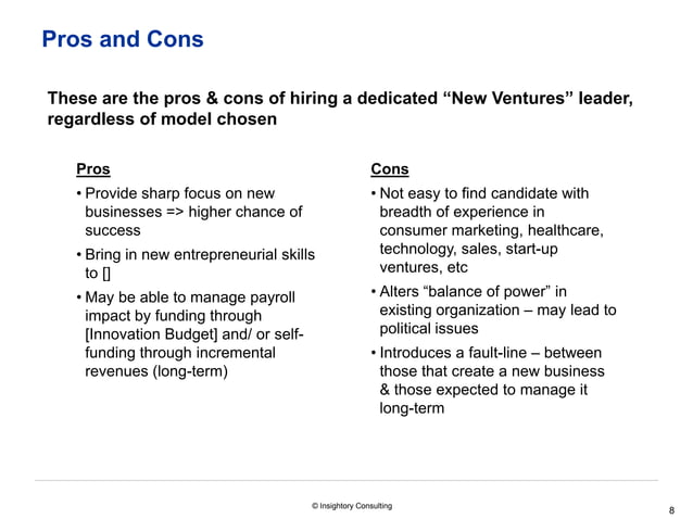 Strategy & new ventures | PPT
