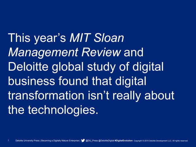 Strategy Not Technology Drives Digital Transformation Ppt Free