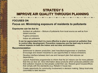 Strategy of control of urban air pollution | PPT