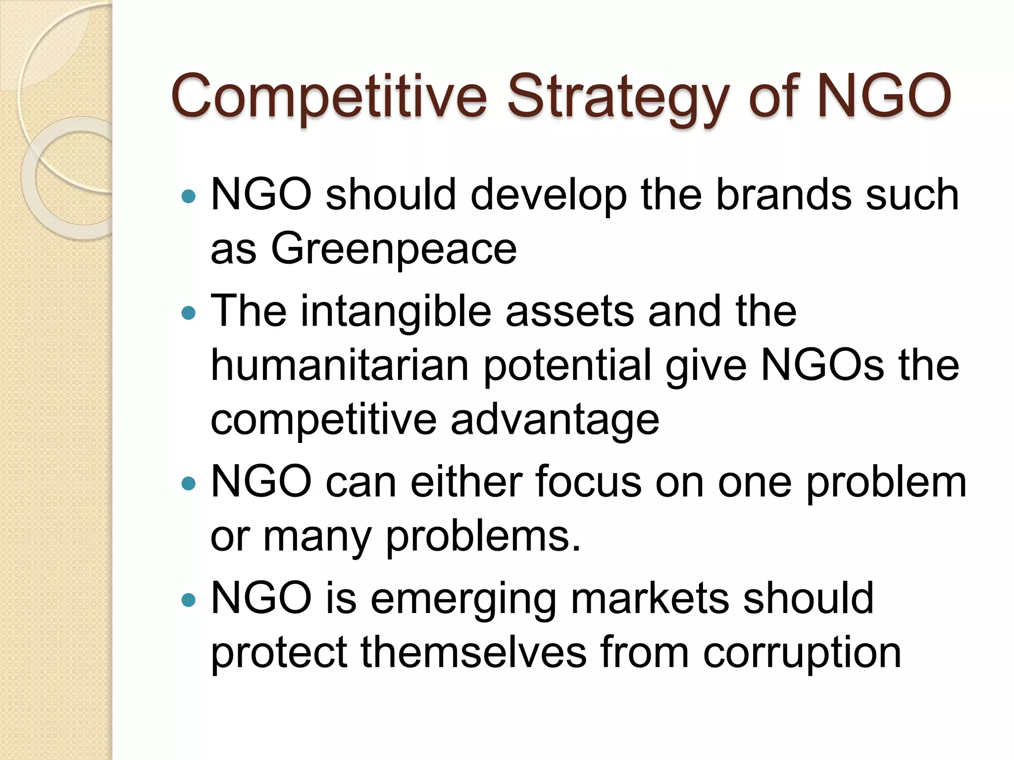 Strategy of the NGO | PPTX