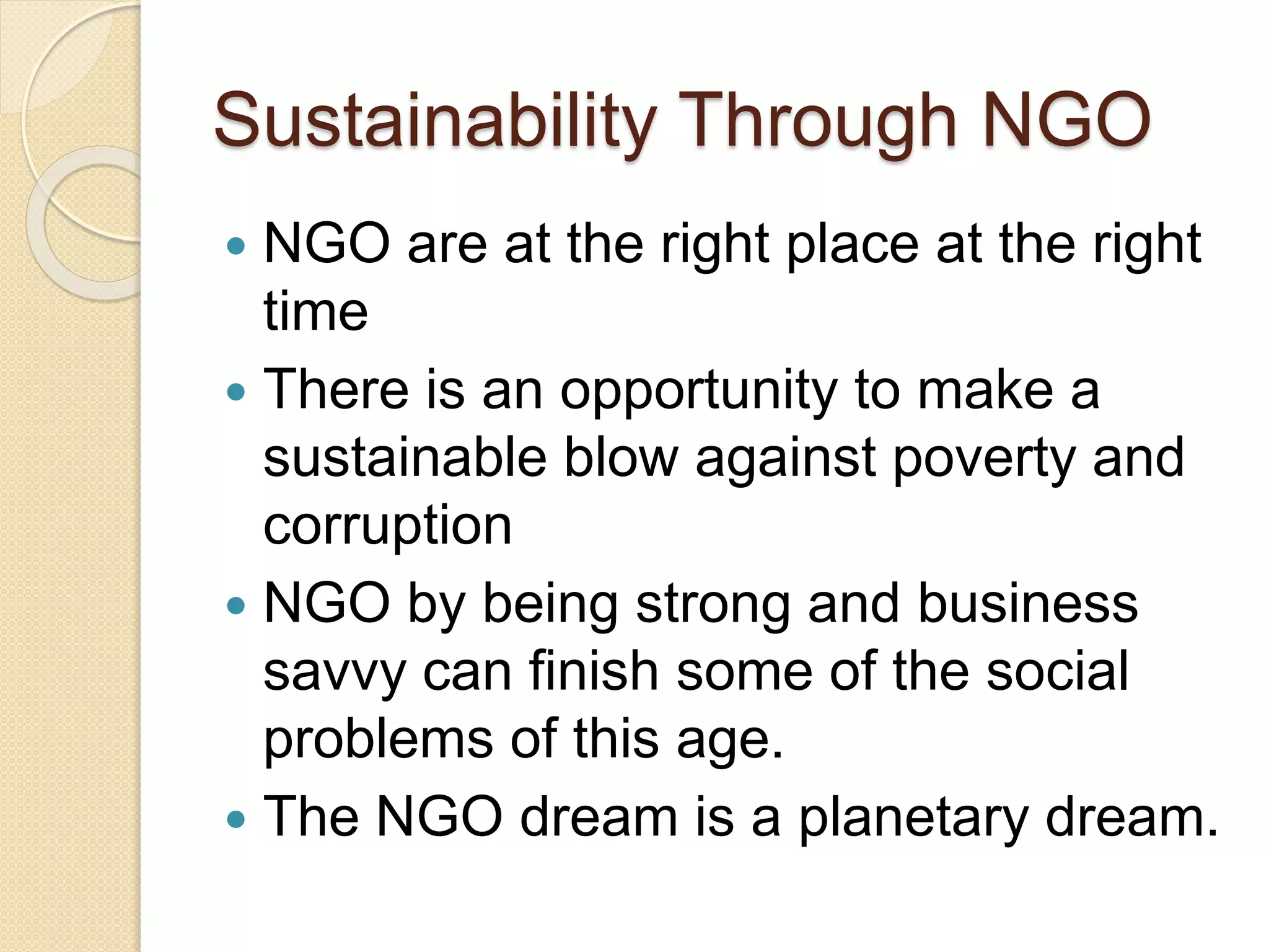 Strategy of the NGO | PPTX