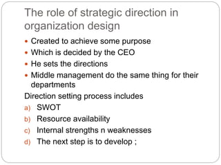 Strategy org. desgn otd-ch-2 | PPT