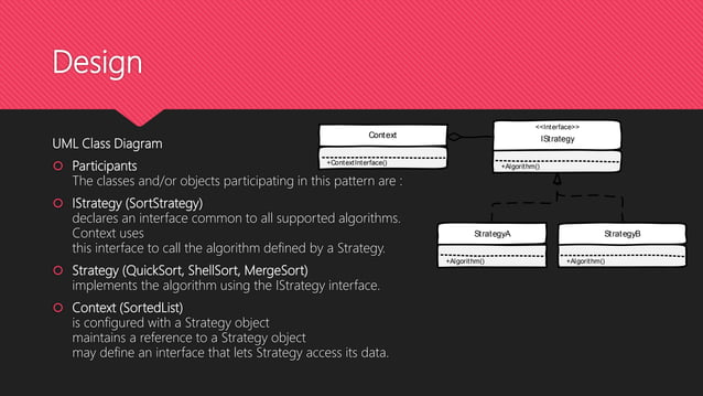 Strategy Pattern Ooad Presentation Pptx Computing Technology