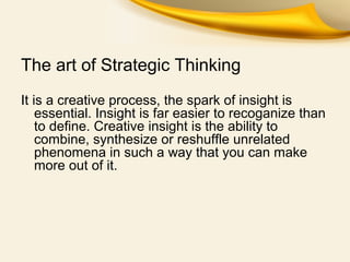 Mind of the strategist. | PPT