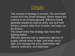 Strategy presentation | PPT
